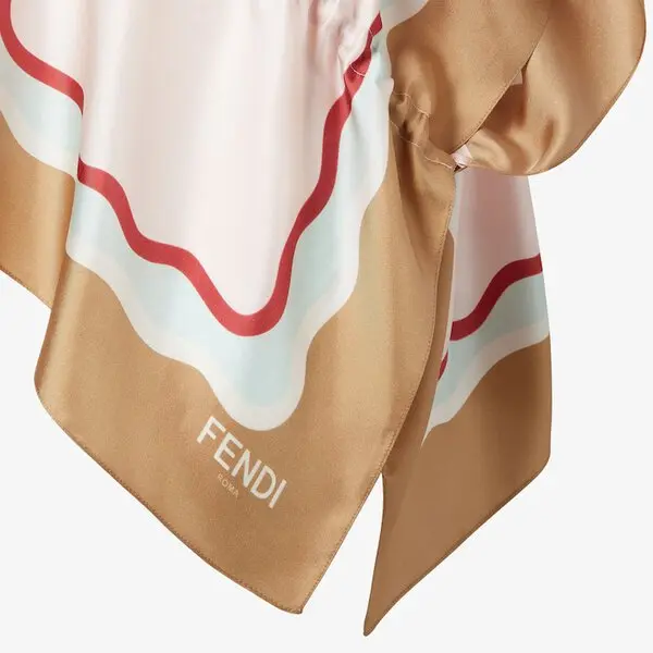 Fendi Silk Poncho