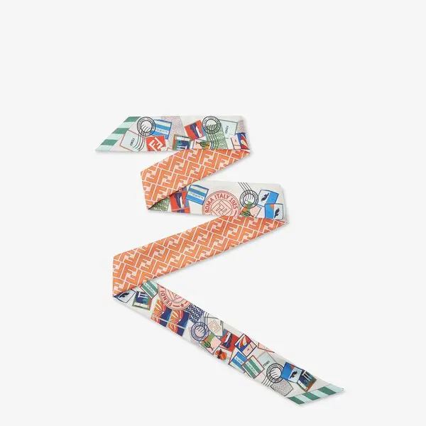 Fendi Wrappy Silk Scarf - Multicolour