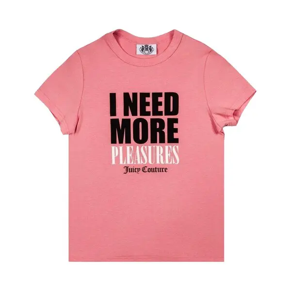 PLEASURES X Juicy Couture "i Need More " Baby Tee