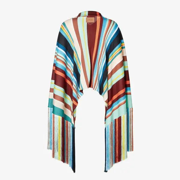 Fendi Viscose Yarn Poncho