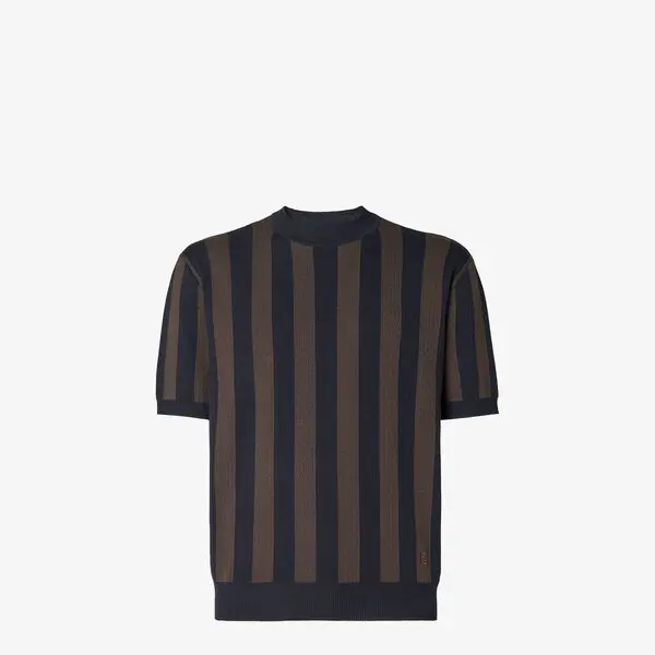 Fendi Pequin Stripe Silk & Cotton Jumper - Multicolour