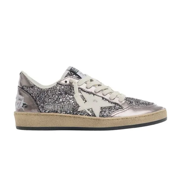 GOLDEN GOOSE Ball Star Glitter Sneakers - Grey