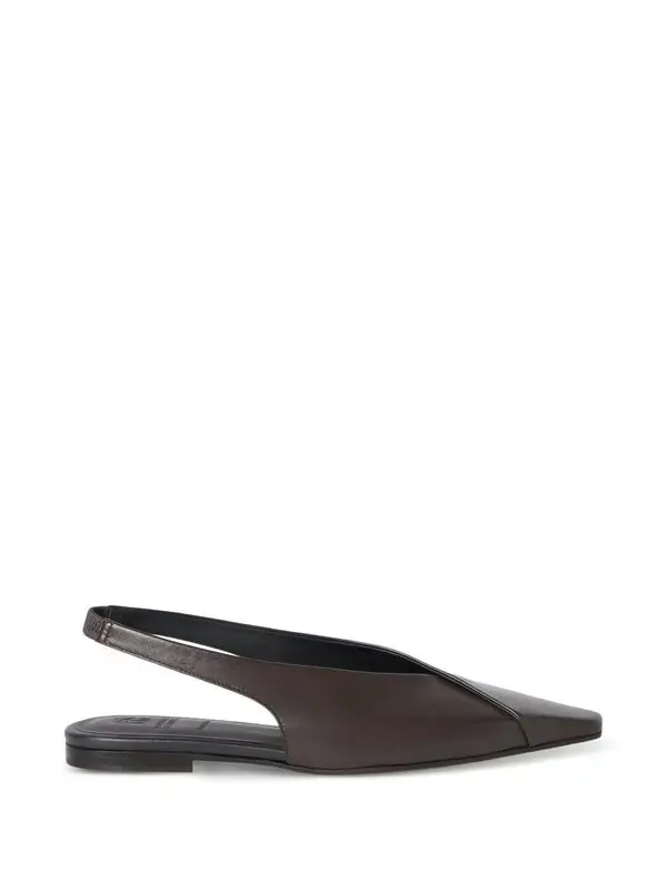Brunello Cucinelli Calfskin Slingback Flats