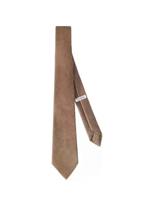 Brunello Cucinelli Fluid Corduroy Tie - Neutrals