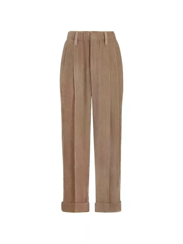 Brunello Cucinelli Fluid Corduroy Baggy Sartorial Trousers