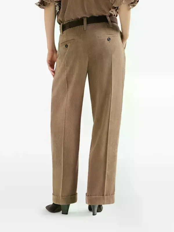 Brunello Cucinelli Fluid Corduroy Baggy Sartorial Trousers