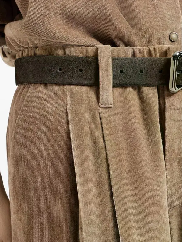 Brunello Cucinelli Fluid Corduroy Baggy Sartorial Trousers
