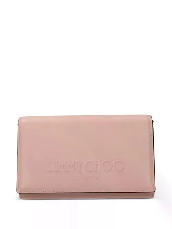 JIMMY CHOO Avenue Embossed Crossbody Bag - Pink