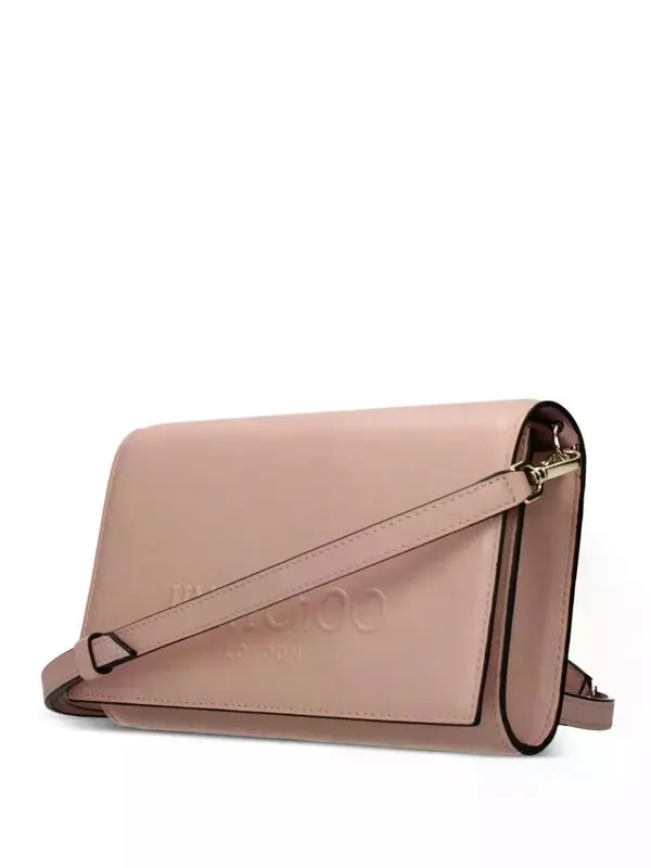 JIMMY CHOO Avenue Embossed Crossbody Bag - Pink
