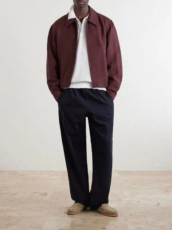 Rag & Bone Harvey Ribbed Cotton-blend Polo Shirt