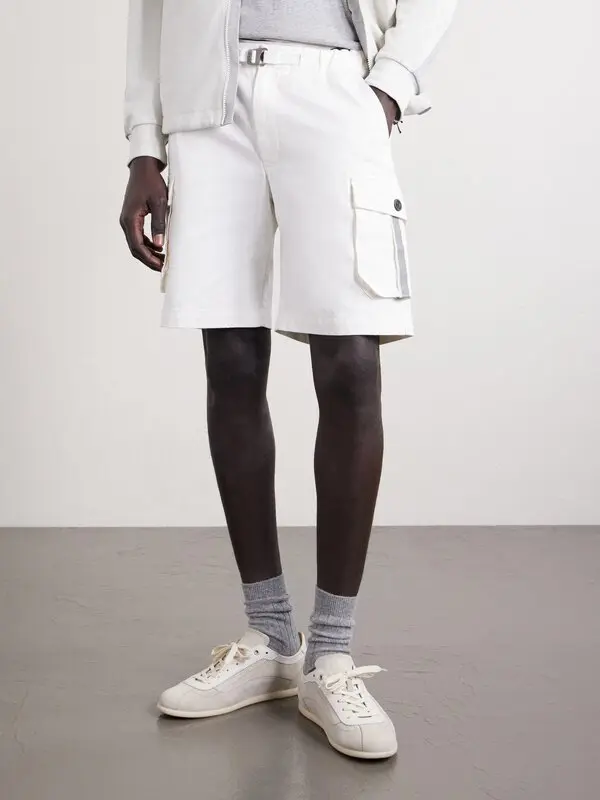 Sease Straight-leg Cotton-twill Cargo Shorts