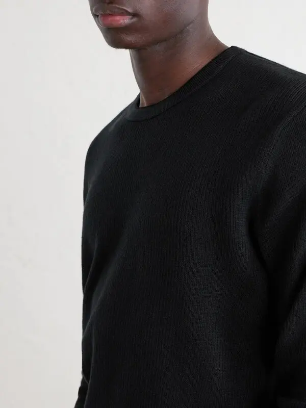 Rag & Bone Cotton-blend Textured Crew Neck Sweater