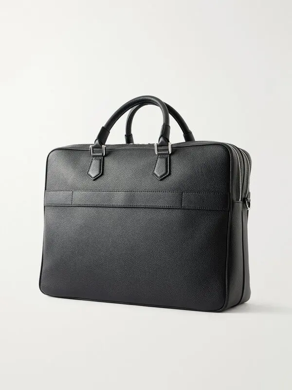 SERAPIAN Full-grain Leather Briefcase