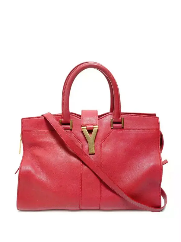 Saint Laurent Cabas Chyc Handbag - Red