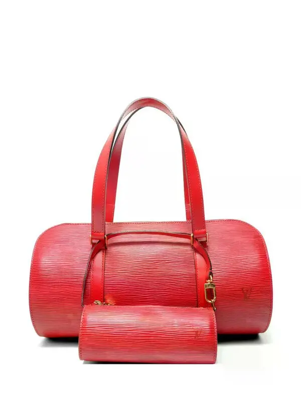 LOUIS VUITTON Epi Soufflot Handbag - Red