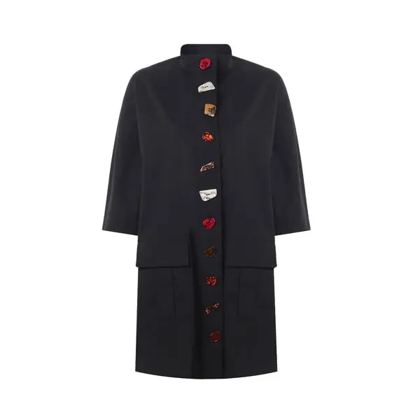 MIRIMALIST Oversized Button-detailed High Collar Jacket