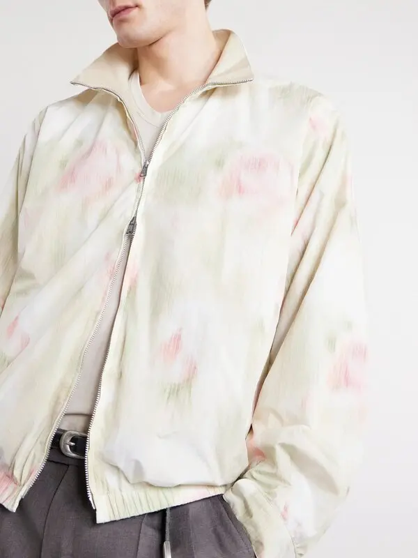 Our Legacy Casino" Floral Print Shell Jacket - Neutrals