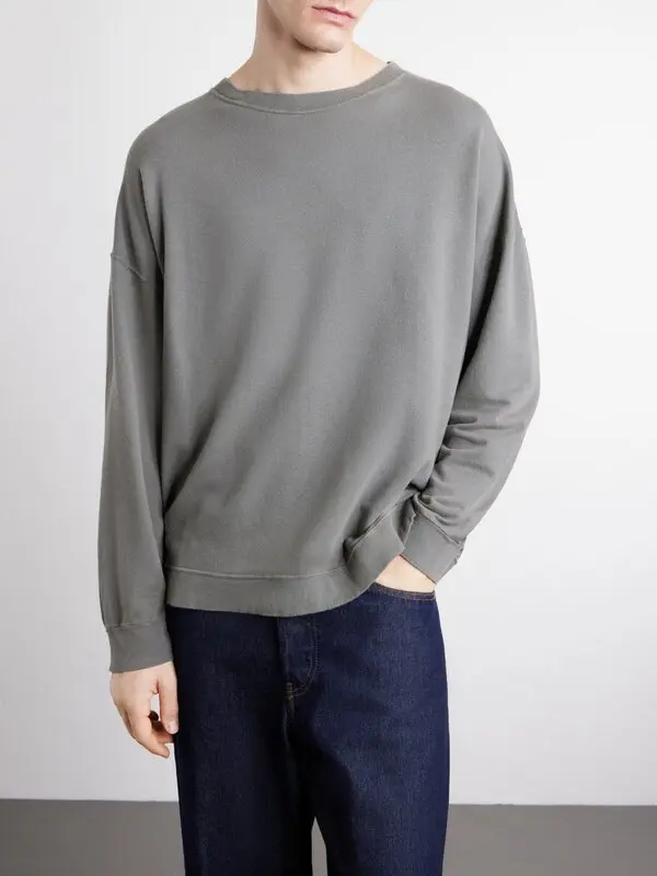 Our Legacy Slack Cotton-blend Jersey Sweatshirt - Green