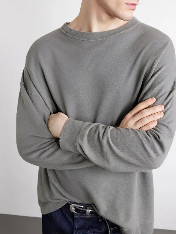 Our Legacy Slack Cotton-blend Jersey Sweatshirt - Green