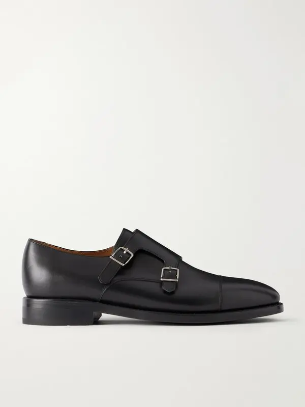MORJAS Monk Strap Leather Shoes