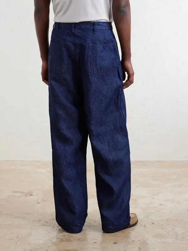 ORSLOW U.s. Navy Straight-leg Linen Trousers