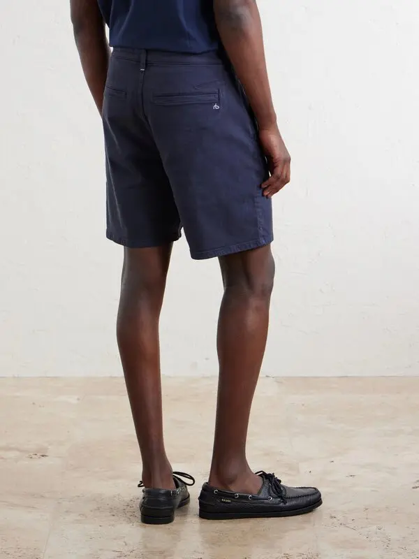 Rag & Bone Aero Straight-leg Cotton-blend Shorts - Blue