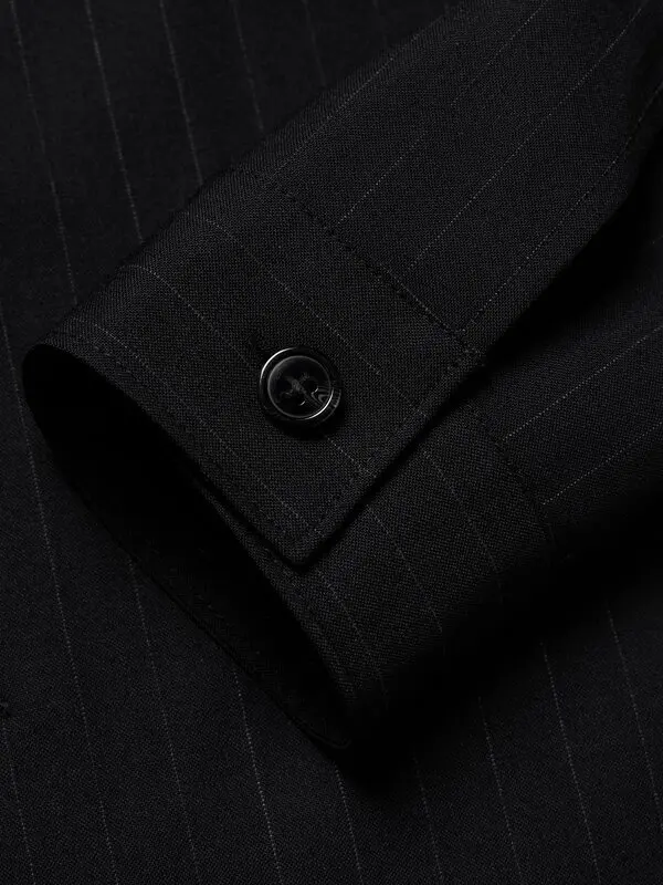 Nn07 Zander Pinstriped Recycled Woven Jacket