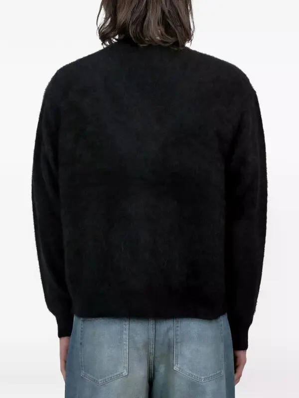 STEIN Brushed-knit V-neck Cardigan