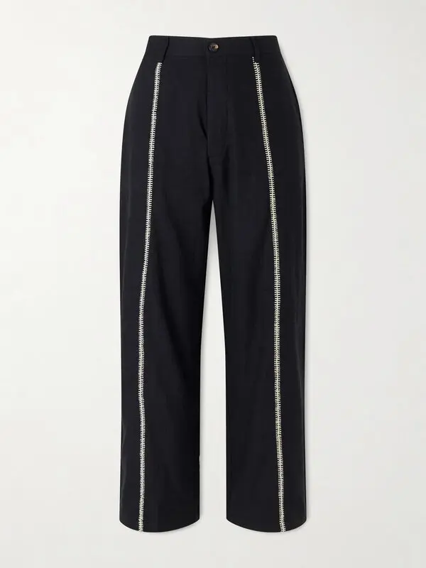 KARTIK RESEARCH Rabari Sultan Embroidered Cotton Trousers