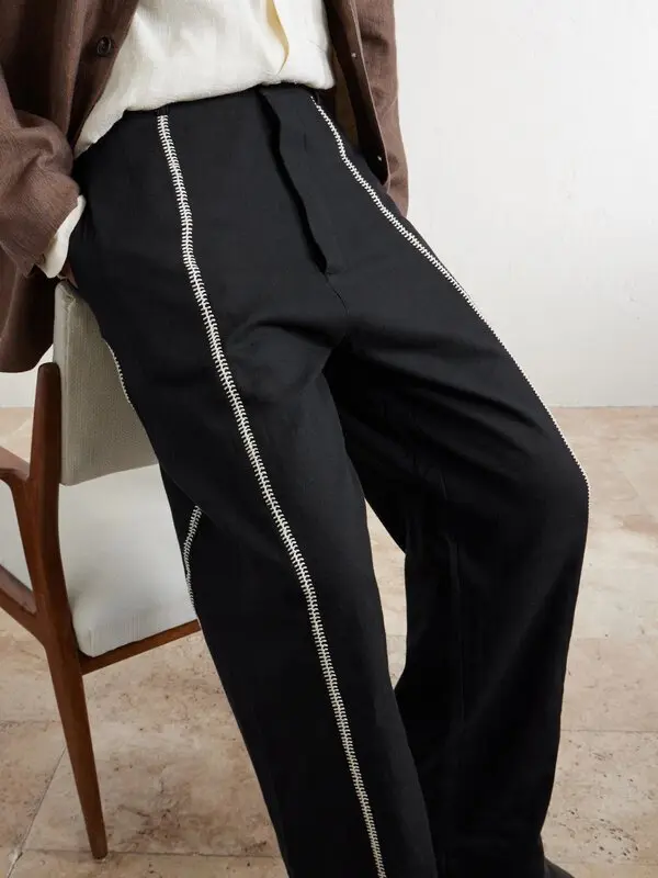KARTIK RESEARCH Rabari Sultan Embroidered Cotton Trousers