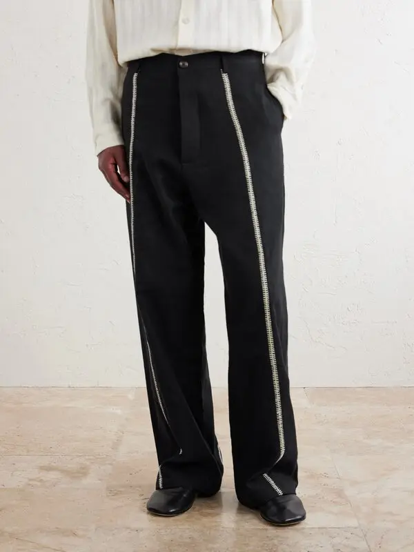 KARTIK RESEARCH Rabari Sultan Embroidered Cotton Trousers