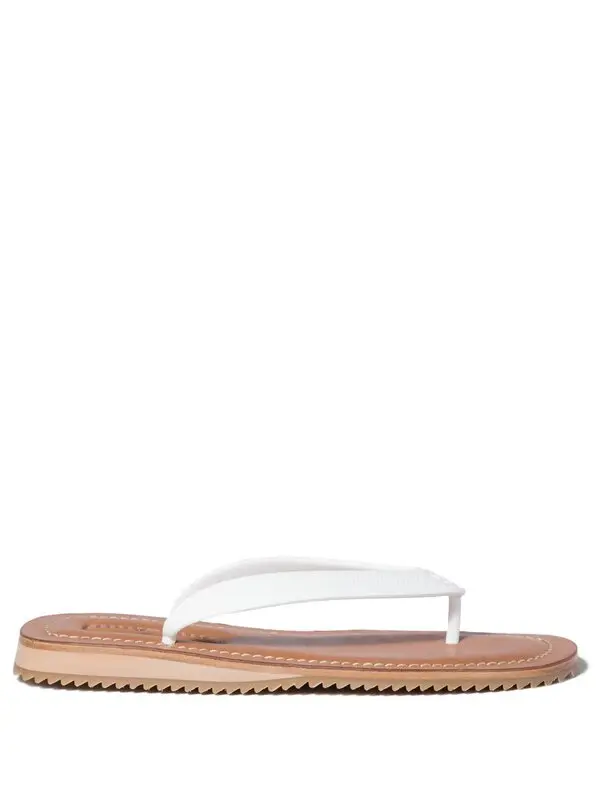 Miu Miu Padded Thong Sandals - White