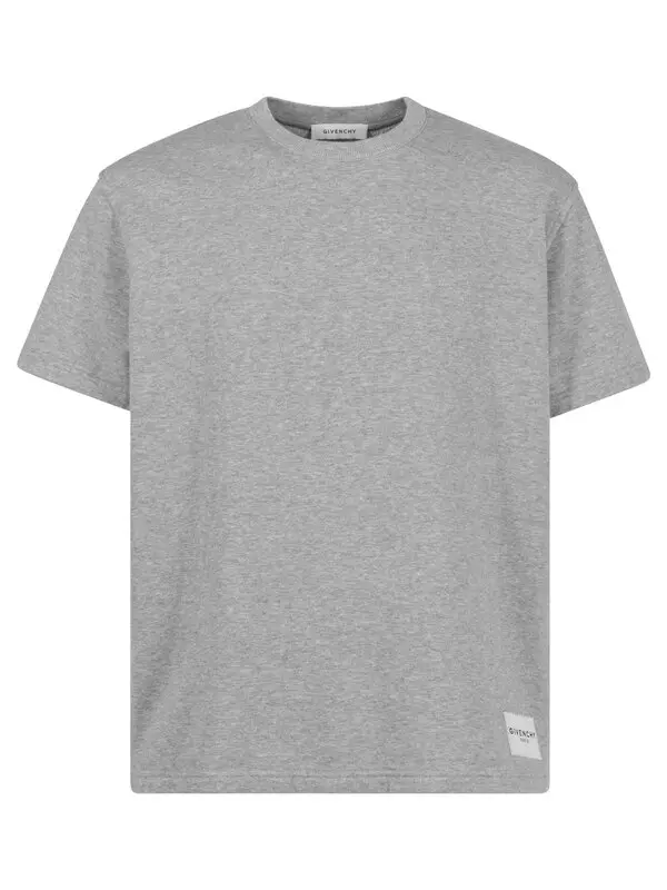 Givenchy Short-sleeved Cotton Sweatshirt - Grey