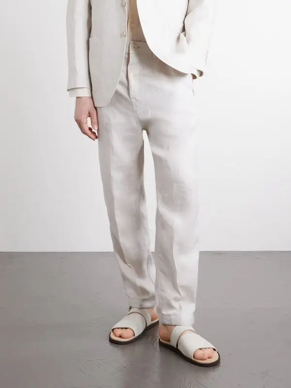 Brunello Cucinelli Suede Slides - Neutrals