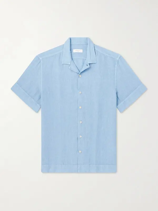 Boglioli Linen Shirt - Blue