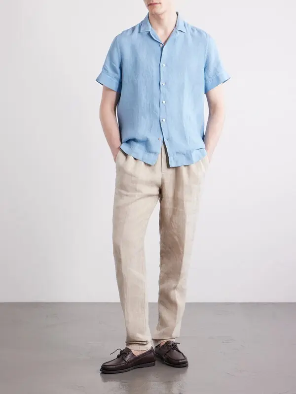 Boglioli Linen Shirt - Blue