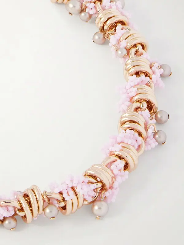 Tory Burch Embellished Beaded Necklace
