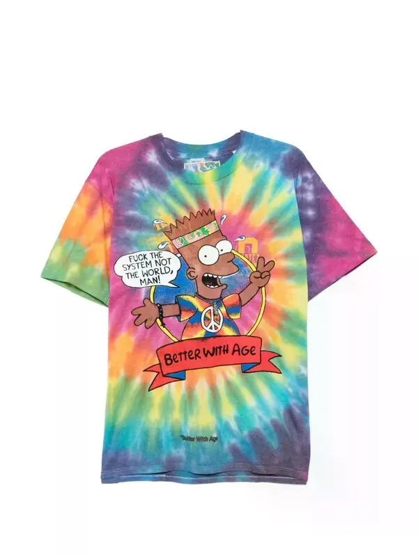 BETTER WITH AGE Tie-dye Graphic-print T-shirt