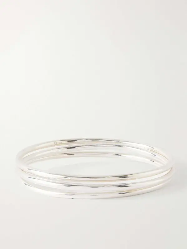 SOPHIE BUHAI Kaya Set-of-three Bangles - Silver