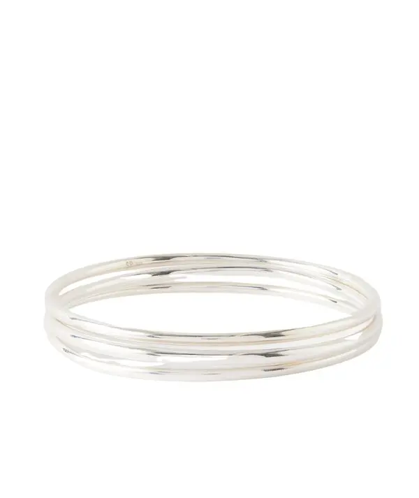 SOPHIE BUHAI Stacked Bangle Set - Silver