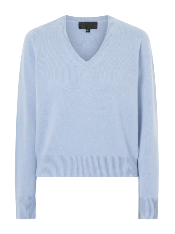 NILI LOTAN Camelia Knitted Cashmere Sweater - Blue