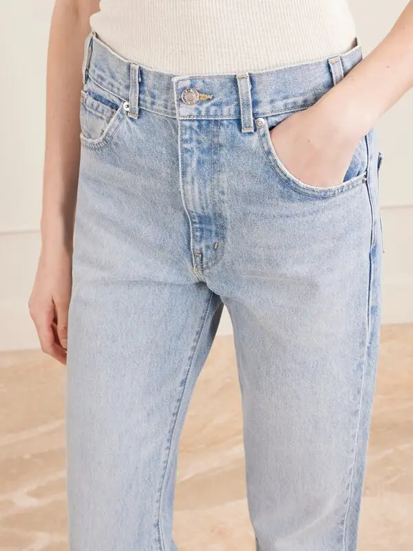 NILI LOTAN Joan High-rise Straight-leg Jeans - Blue