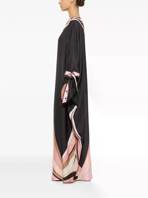 Emilio Pucci Fari Print Silk Kaftan