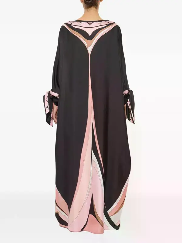 Emilio Pucci Fari Print Silk Kaftan