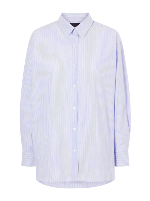 NILI LOTAN Yorke Striped Cotton Shirt