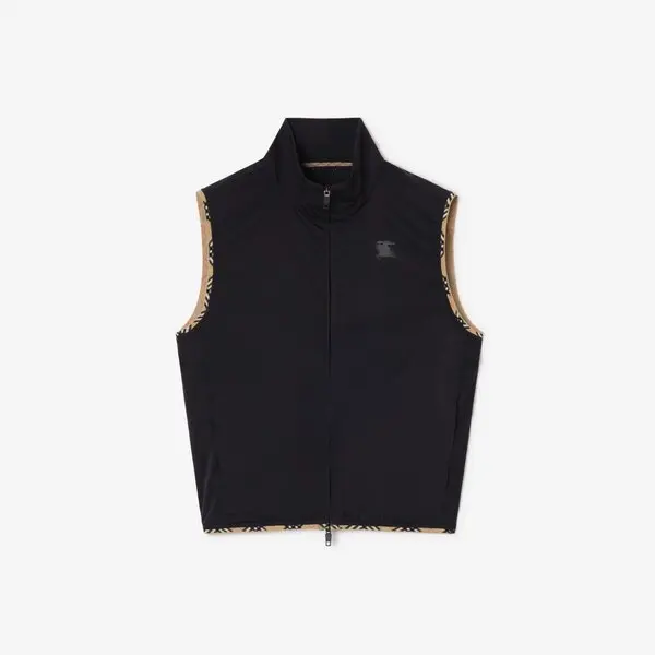 Burberry Stretch Nylon Gilet With Equestrian Knight Design