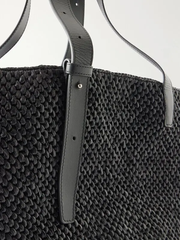 Lié Studio The Bianca Raffia Tote - Black