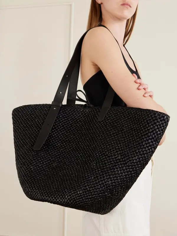 LIÉ STUDIO The Bianca Raffia Tote