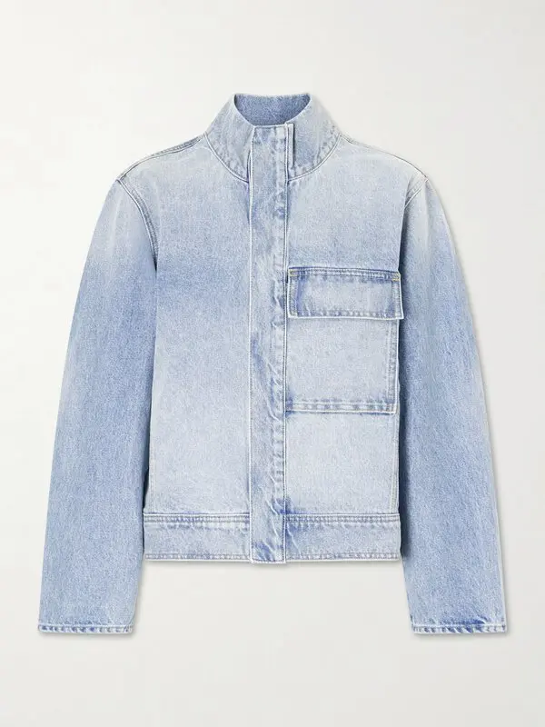 NILI LOTAN Marilou Denim Jacket - Blue