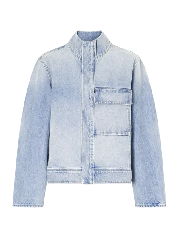 NILI LOTAN Marilou Denim Jacket - Blue